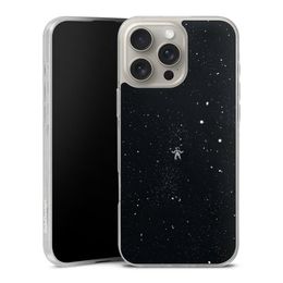 DeinDesign iPhone 16 Pro Max Handy Silikon H&uuml;lle Case transparent Handyh&uuml;lle Space Weltall Astronaut Silikon Case