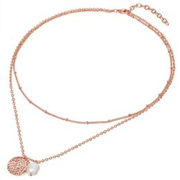 Valero Pearls Kette Damen Gr&ouml;&szlig;e One Size rosegold / perlwei&szlig;