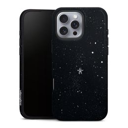 DeinDesign iPhone 16 Pro Max Handy Panzer Handyh&uuml;lle robuste Outdoor H&uuml;lle Schutzh&uuml;lle gl&auml;nzend Space Weltall Astronaut Tough Case