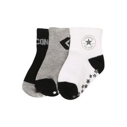 Converse Socks female Grey, Black, White size 12-24
