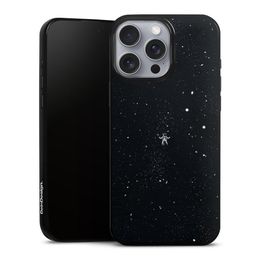 DeinDesign iPhone 16 Pro Max Handy Slim Case extra d&uuml;nn Silikon Handyh&uuml;lle schwarz H&uuml;lle Space Weltall Astronaut Silikon Slim Case
