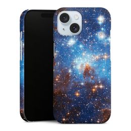 DeinDesign iPhone 15 Handy Premium Case Smartphone Handyh&uuml;lle Schutzh&uuml;lle matt Star Galaxy Weltall Premium Case