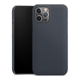DeinDesign iPhone 12 Pro Max Handy Premium Case Smartphone Handyh&uuml;lle Schutzh&uuml;lle matt Anthracite Grey Unicoloured Premium Case