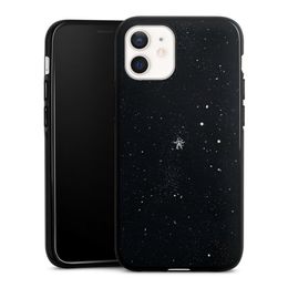 DeinDesign iPhone 12 mini Handy Silikon H&uuml;lle Case schwarz Handyh&uuml;lle Space Weltall Astronaut