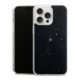 DeinDesign iPhone 15 Pro Max Handy Silikon H&uuml;lle Case transparent Handyh&uuml;lle Space Weltall Astronaut Silikon Case