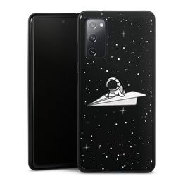 DeinDesign Galaxy S20 FE Handy Silikon H&uuml;lle Case schwarz Handyh&uuml;lle Astronaut Comic Paper