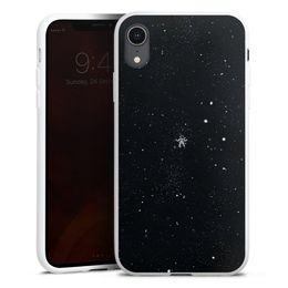 DeinDesign iPhone Xr Handy Silikon H&uuml;lle Case wei&szlig; Handyh&uuml;lle Space Weltall Astronaut Silikon Case