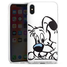 DeinDesign iPhone Xs Max Handy Silikon H&uuml;lle Case transparent Handyh&uuml;lle Idefix Official Licensed Product Comic Silikon Case