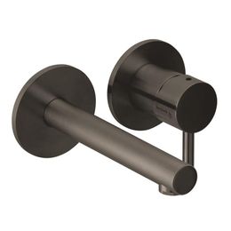 Herzbach Design iX PVD Waschtischarmatur, Wandmontage, 21.139756.1.40,