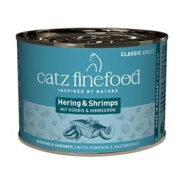Catz Finefood Nassfutter Katze Classic Adult Hering und Shrimps 24x200 g