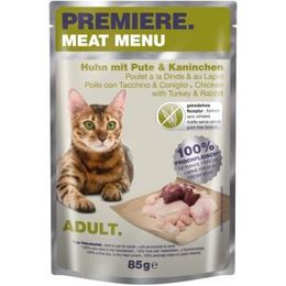 Premiere Meat Menu Adult Huhn mit Pute und Kaninchen 48x85 g
