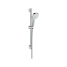 Hansgrohe Brause-Set Croma Select E 669mm Brausestange, 1jet, wei&szlig;/chrom (26584400)