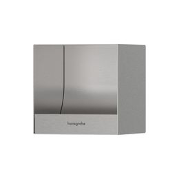 Hansgrohe Einbau-Toilettenpapierhalter XtraStoris 150x150x140mm, Edelstahl geb&uuml;rstet (56065800)