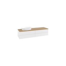 Villeroy & Boch V&B Waschtischunterschrank mit Frontstruktur -Beleuchtung Antao 160x50cm, WBP-farbe hon. Oa, wh. m Lac ; Villeroy & Boch (L26111MT)