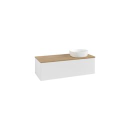 Villeroy & Boch V&B Waschtischunterschrank mit Frontstruktur Antao 120x36x50cm, WBP hon. Oa, glo wh. Lac ; Villeroy & Boch (K34111GF)