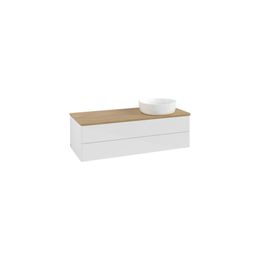 Villeroy & Boch V&B Waschtischunterschrank ohne Frontstruktur, mit Beleuchtung Antao 120x36x50cm, WBP hon. Oa, glo wh. Lac ; Villeroy & Boch (L23011GF)