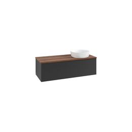 Villeroy & Boch V&B Waschtischunterschrank mit Frontstruktur, mit Beleuchtung Antao 120x36x50cm, WBP-farbe w. wal, bla m Lac ; Villeroy & Boch (L34112PD)