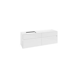 Villeroy & Boch V&B Waschtischunterschrank Collaro 160x54,8x50cm, WT links, glossy white ; Villeroy & Boch (C12100DH)