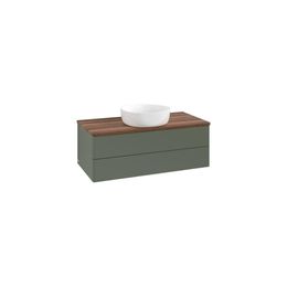 Villeroy & Boch V&B Waschtischunterschrank ohne Frontstruktur -Beleuchtung Antao 100x36x50cm, WBP w. wal, lea gre. m Lac ; Villeroy & Boch (L20012HL)