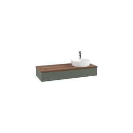 Villeroy & Boch V&B Waschtischunterschrank mit Frontstruktur, mit Beleuchtung Antao 120x19x50cm, HL, WBP w wa, le gre. m Lac ; Villeroy & Boch (L12152HL)