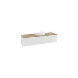 Villeroy & Boch V&B Waschtischunterschrank mit Frontstruktur Antao 160x50cm, WBP-farbe hon. Oa, glo wh. Lac ; Villeroy & Boch (K36111GF)