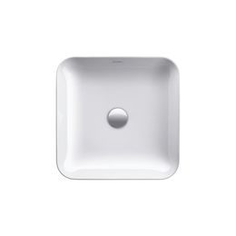 Duravit Aufsatzwaschbecken Cape Cod 43x43cm, o. HL, &Uuml;L, Hahnlochbank, Wei&szlig; (2340430000)