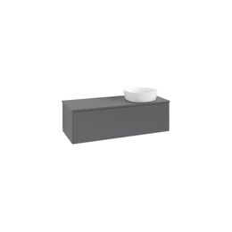 Villeroy & Boch V&B Waschtischunterschrank ohne Frontstruktur, mit Beleuchtung Antao 120x36x50cm, WBP Lac, Anthrac. m Lac ; Villeroy & Boch (L34010GK)