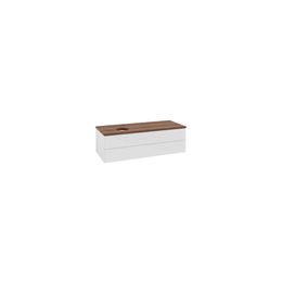 Villeroy & Boch V&B Waschtischunterschrank ohne Frontstruktur Antao 120x36x50cm, HL, WBP w. wal, glo wh. Lac ; Villeroy & Boch (K22052GF)