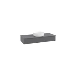 Villeroy & Boch V&B Waschtischunterschrank mit Frontstruktur Antao 120x19x50cm, WBP Lac, Anthrac. m Lac ; Villeroy & Boch (K10110GK)