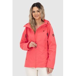 alife and kickin ALIFE & KICKIN Damen Outdoorjacke "LilouAKA"sunset coral, Gr. S, unifarben, Web, Obermaterial: 100% Polyester, Jacken, mit Kapuze und in