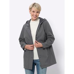 Softshelljacke Classic Basics, Damen, Gr. 48, grau (anthrazit), 94% Polyester, 6% Elasthan, unifarben, Jacken Softshelljacke