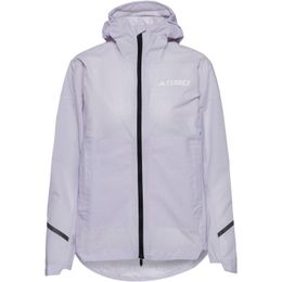 Adidas Xpr Light Rain Laufjacke Damen - silber - Gr. S - Polyamid