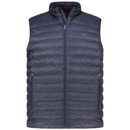 Gro&szlig;e Gr&ouml;&szlig;en Tommy Hilfiger Steppweste mit Label-Details, wasserabweisend, packbar Farbe marine Gr&ouml;&szlig;e: 3XL