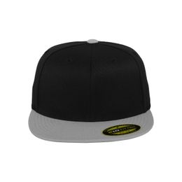 Flexfit Damen Flex Cap "Flexfit Unisex Premium 210 Fitted 2-Tone"schwarz, grau, Gr. S, 83% Polyacryl, 15% Wolle, 2% Elasthan, Caps