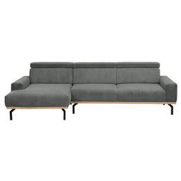 Max Winzer Ecksofa mit Holzsockel Emmi schwarz Ma&szlig;e (cm): B: 280 H: 92 Sofas > Sofas nach Material > Stoffsofas &raquo; Sofa DE