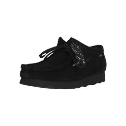 Schn&uuml;rschuh Clarks "WallabeeGTX", Herren, Gr. 42,5, schwarz, Schuhe Schn&uuml;rschuh, mit wasserfester Gore Tex-Membran