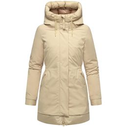 Wintermantel Navahoo "Winterprinzessin 14", Damen, Gr. M (38), beige, Obermaterial: 100% Polyester; Innenfutter: 100% Polyester; Wattierung: 100% Polyester; &Auml;rmelfutter: 100% Polyester, figurumspielend Po-bedeckend, hoch geschlossener Ausschnitt, &Auml;rmel ohne &Auml;rmelschlitz abgesteppte Kante, M&auml;ntel Wintermantel, Warmer Mantel mit magnetischer Abdeckleiste