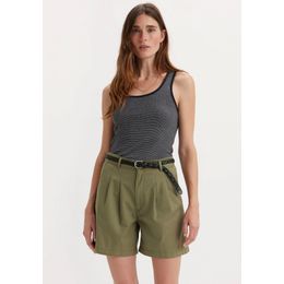 Levi's Shirttop LEVI'S "ESSENTIAL RIB TANK", Damen, Gr. M (38), grau (caraway stripe cavia), Feinstrick, Obermaterial: 100% Baumwolle, gestreift, figurbetont, tiefer Rundhals, Tops Shirttop