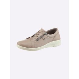 Schn&uuml;rschuh Andrea Conti, Damen, Gr. 39, beige (sand), Glattleder, Rindsleder, Schuhe Schn&uuml;rschuh