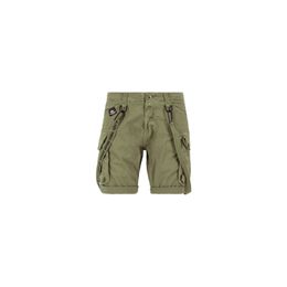 Shorts Alpha Industries "Utility Short", Herren, Gr. 36, Normalgr&ouml;&szlig;en, gr&uuml;n (olive), Obermaterial: 98% Baumwolle, 2% Elastan, Hosen Shorts
