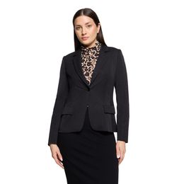 Betty Barclay Damen Kurzblazer "Damen langarm", schwarz, Gr. 48, Obermaterial: 79% Polyester, 18% Viskose, 3% Elasthan; Futter: 100% Polyester, Blazer