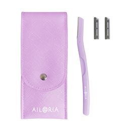 AILORIA Damen Augenbrauenrasierer "Dermaplaning-Set GLOW TOUCH", lila, Rasierer