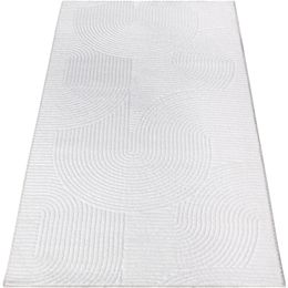 Teppich the carpet, B:80cm H:8mm L:150cm, wei&szlig;, Polyester, Ankleidezimmer, Teppiche, "Rio"