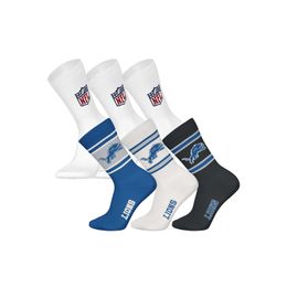 NFL Herren Kurzsocken "Socken NFL 6Pack Crew Socks 6er Pack", Gr. 39, bunt, Obermaterial: 58% Baumwolle CO. 39% Polyester PES. 3% Elasthan EL., Socken