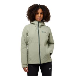 Jack Wolfskin Damen Outdoorjacke "WISPER JACKET", gr&uuml;n, Gr. XS, Obermaterial: 100% Polyester, Jacken, Winddicht, atmungsaktiv, &Uuml;bergangsjacke