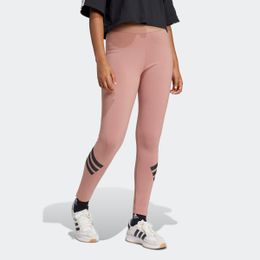 Damen Trainingstights "W FI 3S LEGGING", rosa, Gr. XL, adidas Sportswear, Obermaterial: 90% Baumwolle, 10% Elasthan, Hosen, sportlicher Stil, f&uuml;r