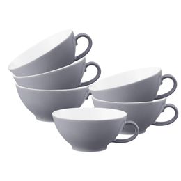Seltmann Weiden Tasse "Teetassen Life Fashion 140 ml 6er Set", 6 tlg., grau, Trinkgef&auml;&szlig;e