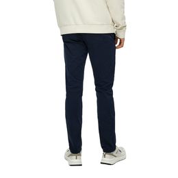 QS Herren Chinohose, blau, Gr. 33, unifarben, Web, Obermaterial: 98% Baumwolle, 2% Elasthan, Hosen, mit Stretchanteil