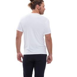 Mey Herren V-Shirt "Hybrid", Gr. M, wei&szlig;, Jersey, Obermaterial: 57% Baumwolle, 38% Polyester, 5% Elasthan, Shirts, Geruchshemmend, Atmungsaktiv,