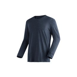 Maier Sports Herren Langarmshirt "Long Sleeve Jersey M"dunkelblau, Gr. XL, 50% BAUMWOLLE, 50% POLYESTER, Shirts